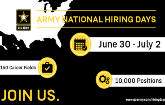 US Army Aims to Hire 10,000 Soldiers During Virtual Hiring Days ...