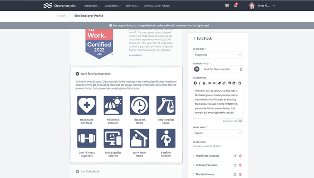 Attract Better Candidates with Enhanced Employer Profiles - ClearanceJobs