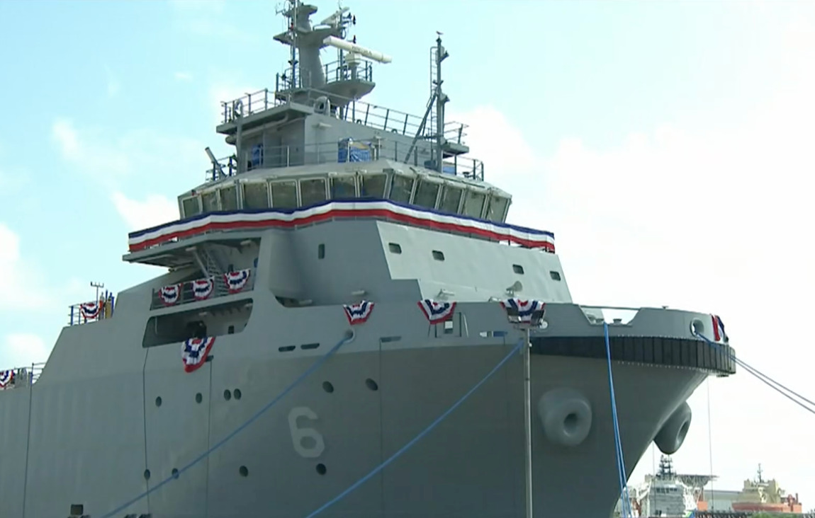 U.S. Navy Christens New Navajo-Class Vessel for Critical Salvage and ...